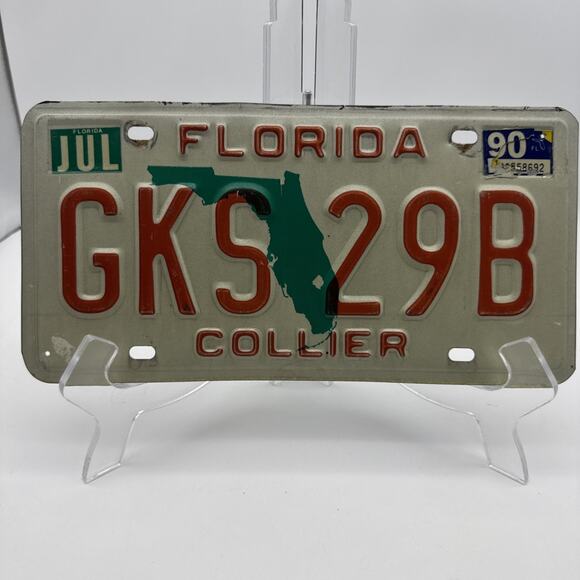 Other | Vintage Genuine Florida Orange County License Plate Tag Gks 29b ...